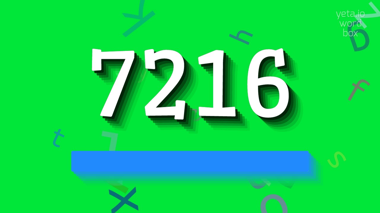 How to say "7216"! (High Quality Voices) - YouTube