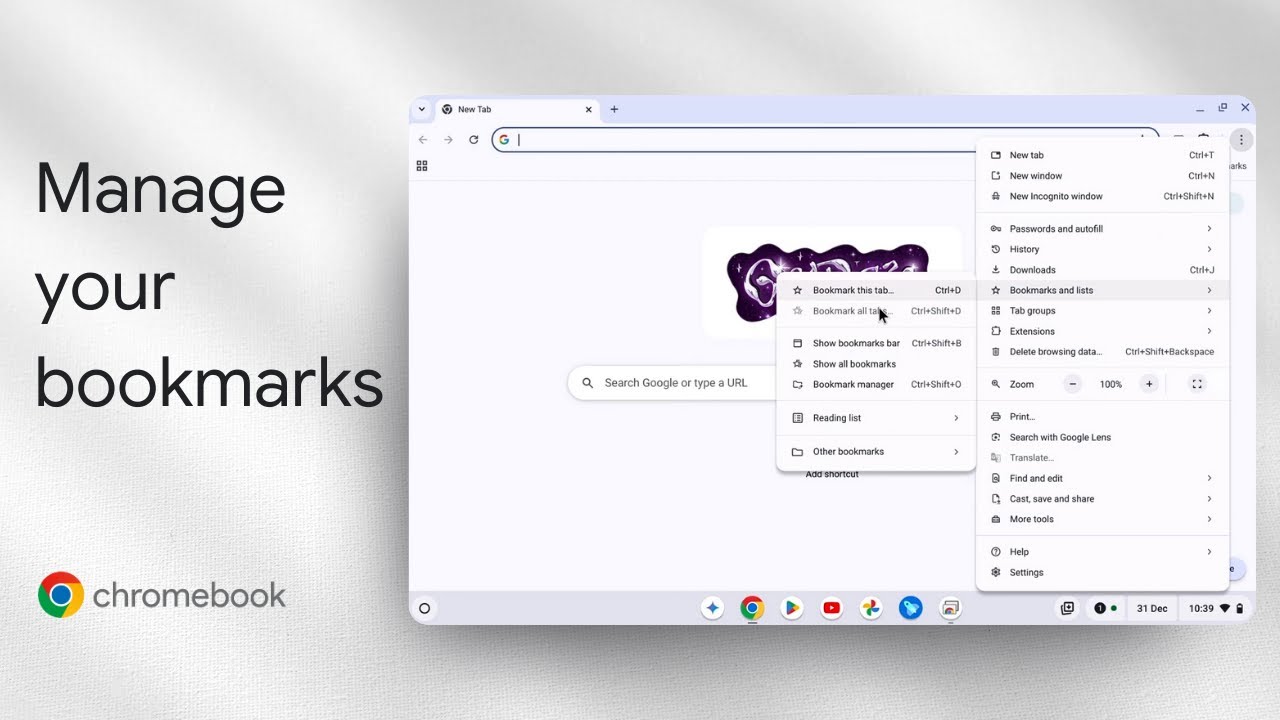 How to Delete Bookmarks on a Chromebook - YouTube