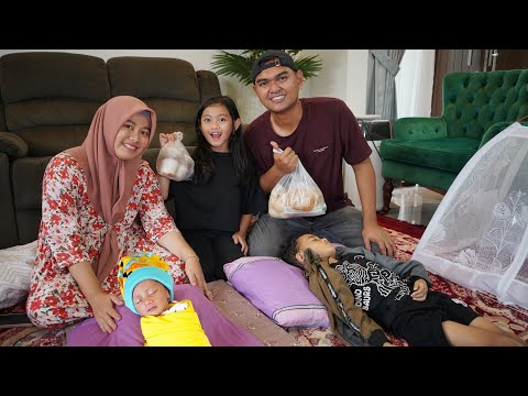 MAMAH GENDONG BAYI AZAM 👶 PAPAH BELI TAKJIL BARENG SALSA ALI | Ali vlog