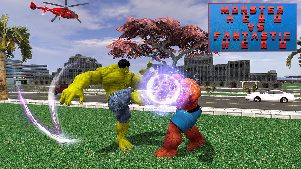 Monster Hero VS Fantastic Hero - The hulk vs the thing - YouTube