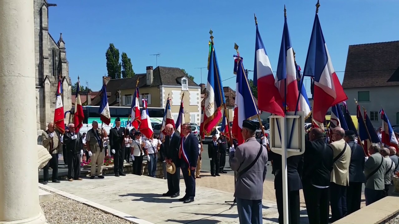 Commémoration 10 juillet 1944 2016 - YouTube