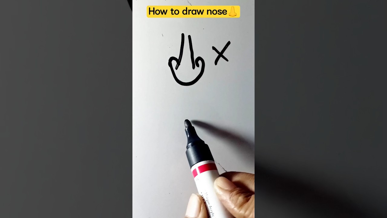 How to draw a nose easy step by step tricks learning pencil drawing # ...