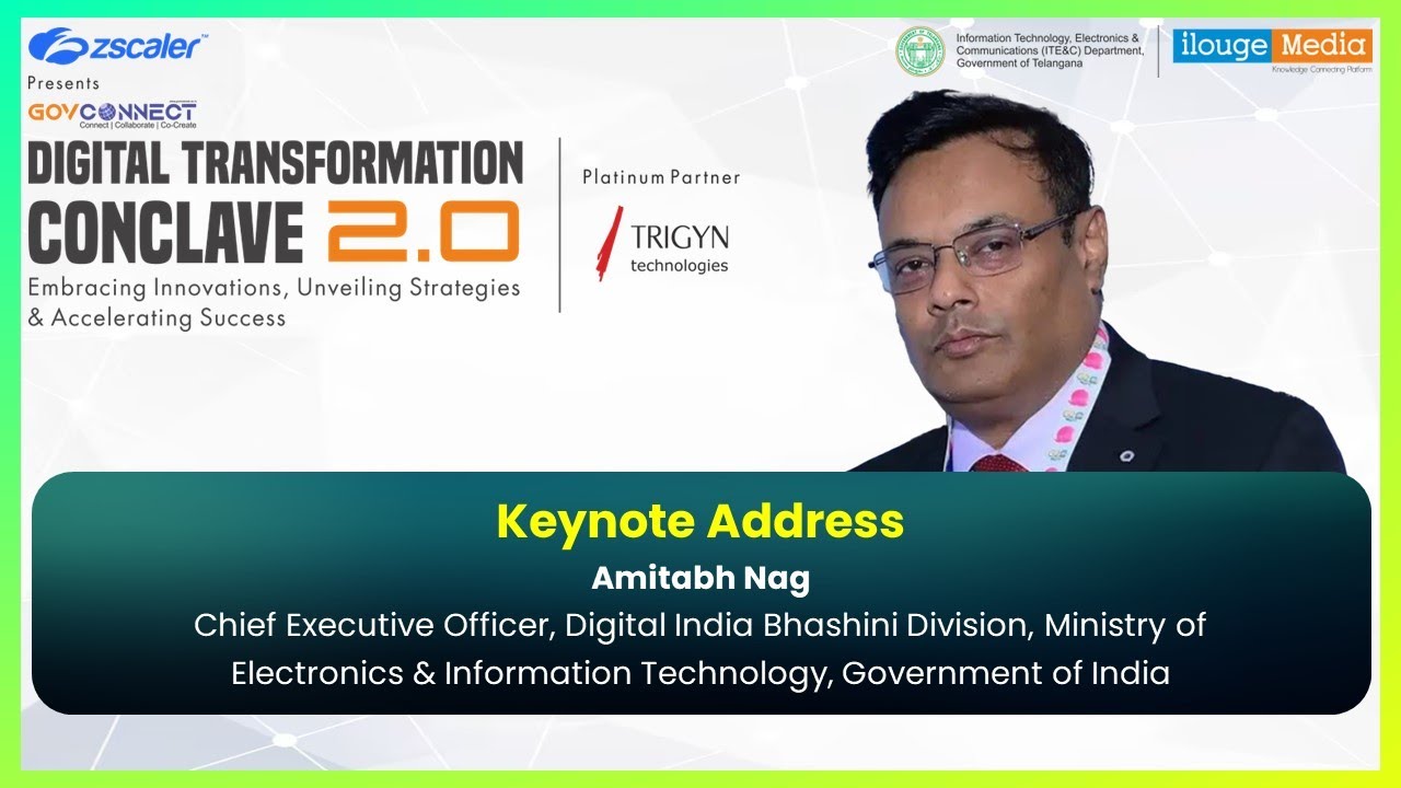 #DTChyderabad | Amitabh Nag, CEO, Digital India Bhashini Division ...