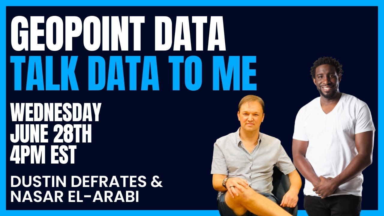 Geopoint Data's Presents: Talk Data to Me w/ Nasar El-Arabi - YouTube