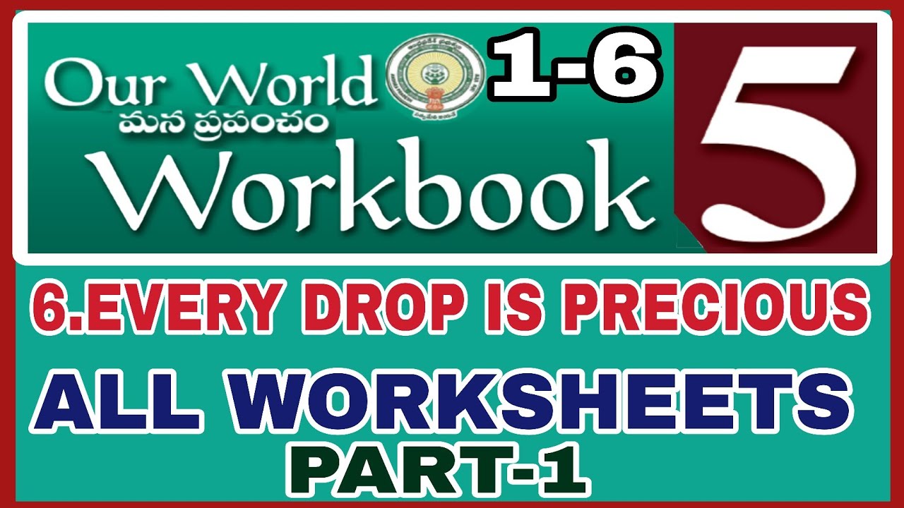 5th class EVS WORKSHEETS every Drop is precious worksheets with answers ...