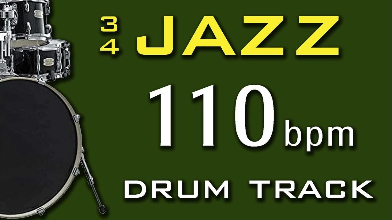 110 BPM - 3/4 DRUM TRACK - JAZZ - YouTube