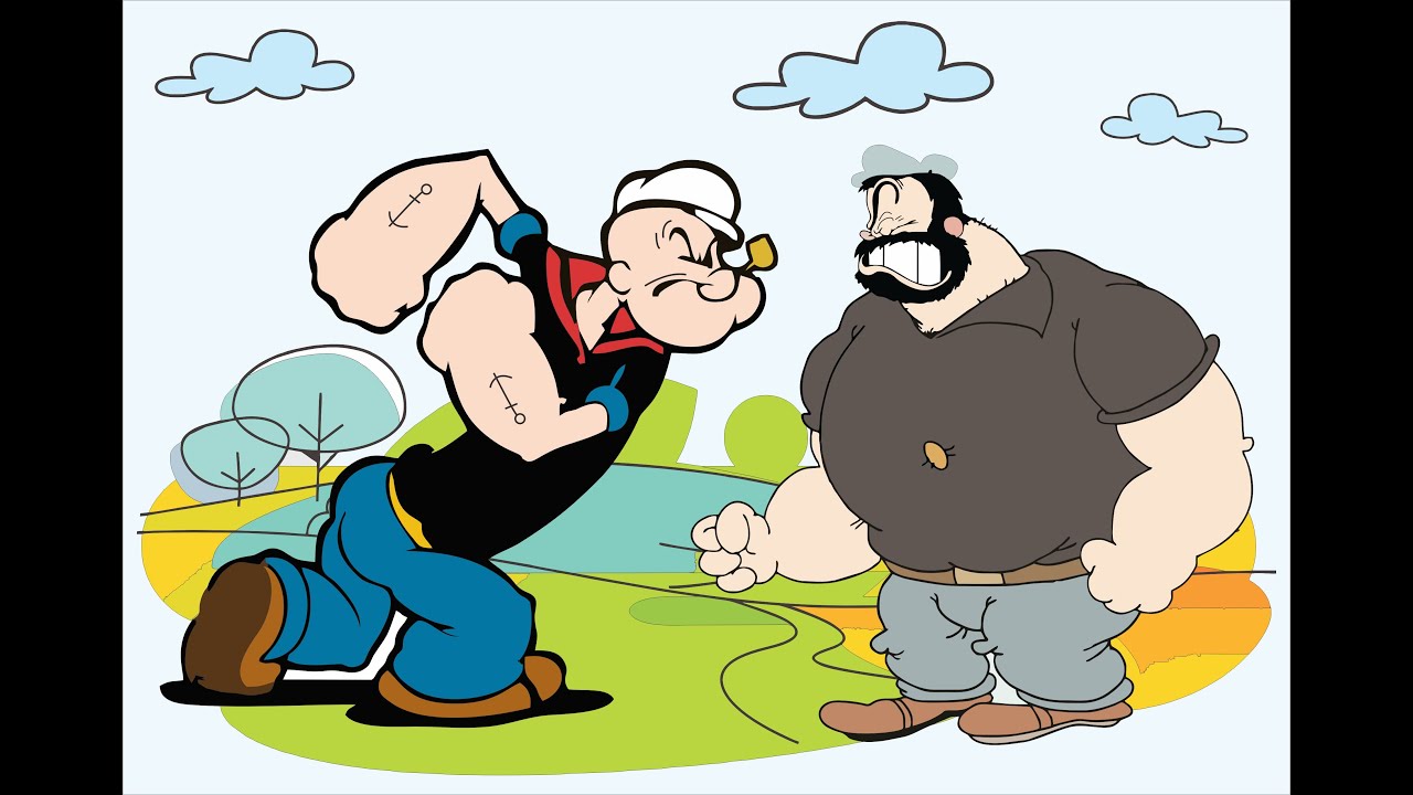 Popeye The Sailor Man Draw and coloring | How to Draw Popeye | Cartoon ...