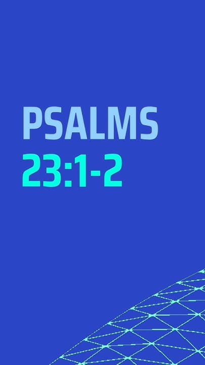 Psalm 23 Memorization Challenge (1/3): The Lord is My Shepherd | Verses ...