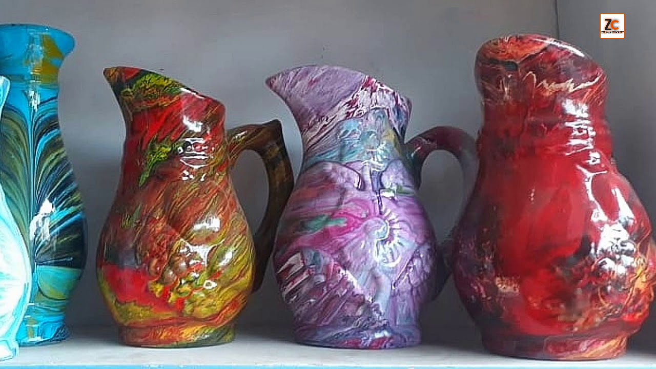Fancy clay jugs By Zeeshan crockery store.. - YouTube