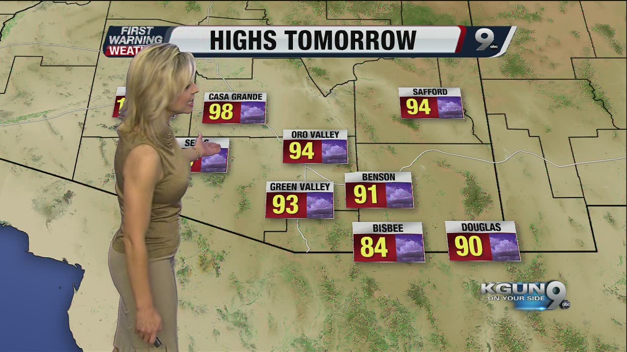 Chief Meteorologist Erin Christiansen's KGUN 9 Forecast Wednesday ...