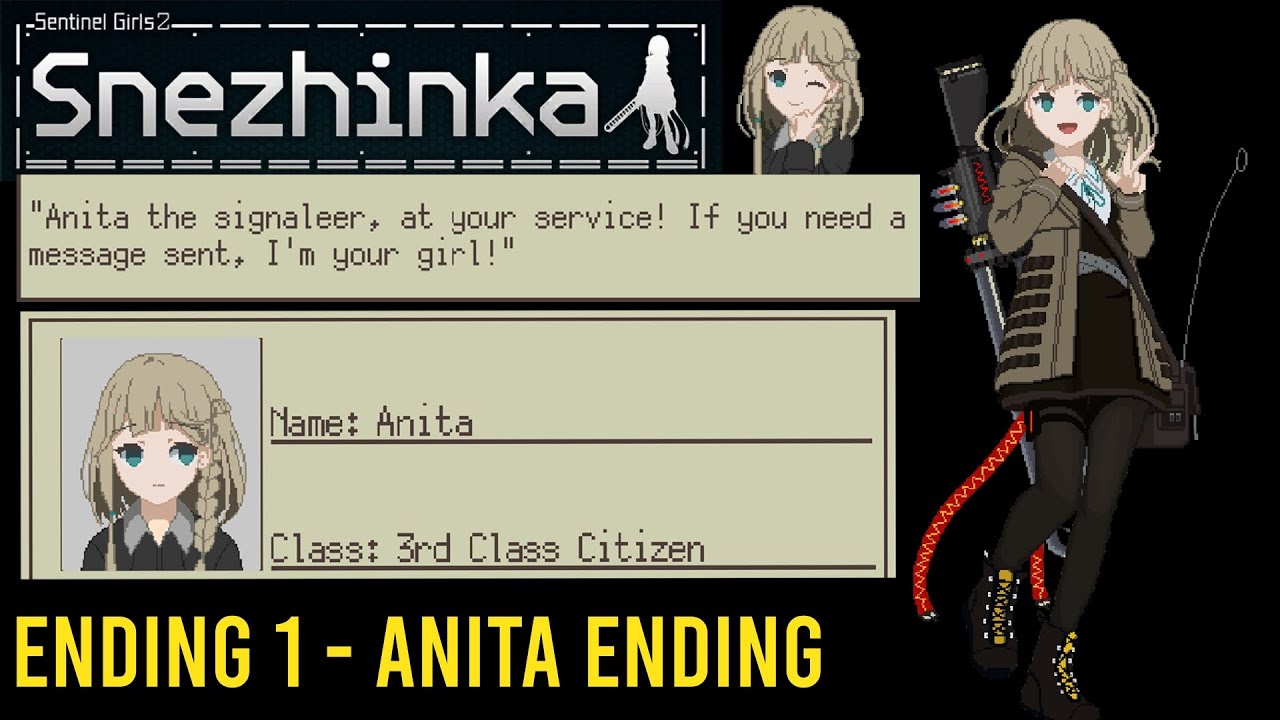 [Snezhinka: Sentinel Girls 2] Ending 1 - Anita Ending All Dialogue ...