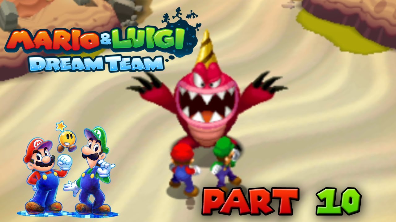 Mario & Luigi: Dream Team - Part 10 - Boss Torkscrew - YouTube