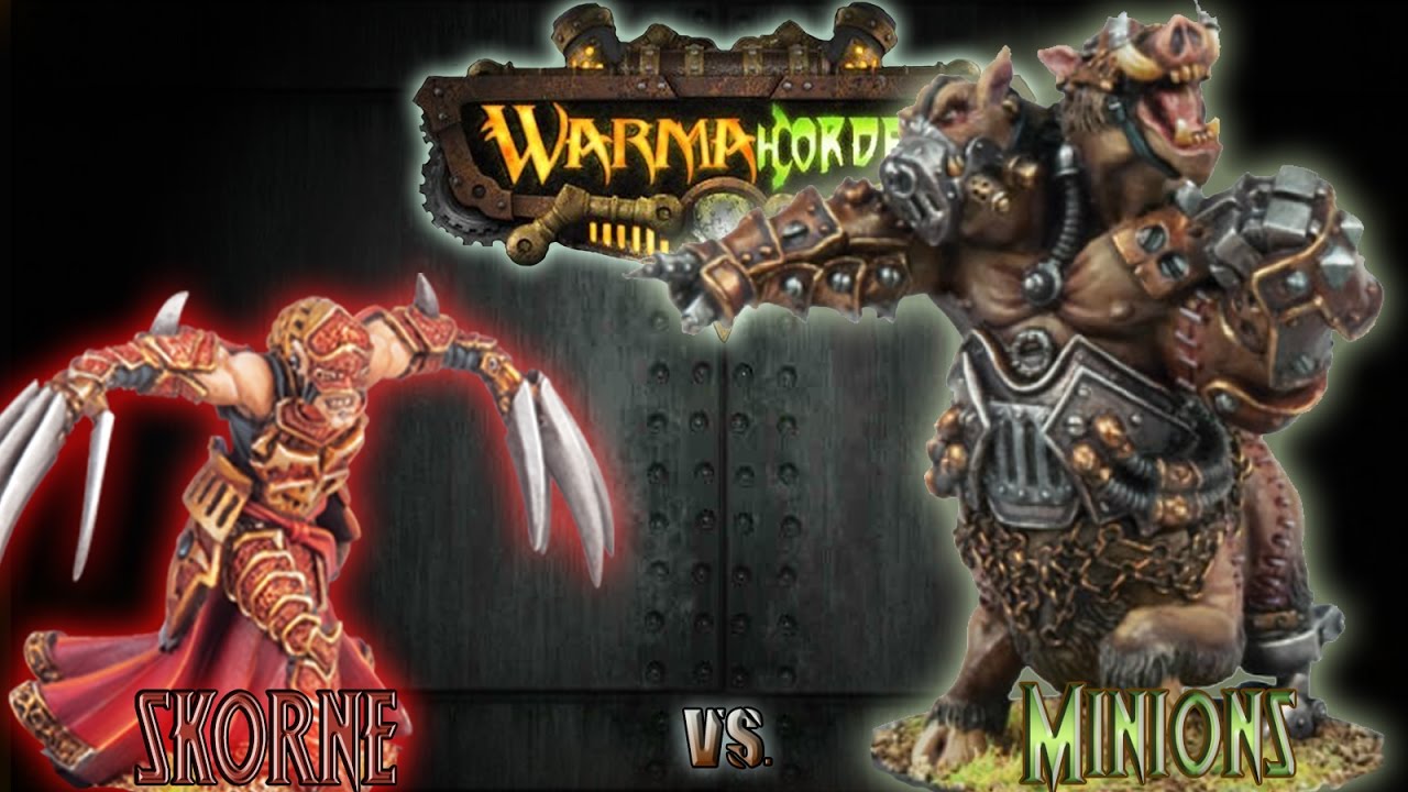 Warmachine & Hordes - Skorne (Morghoul1) vs. Minions (Sturm & Drang ...
