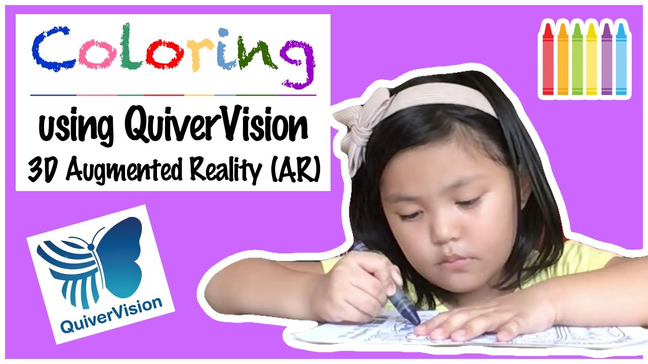 Coloring using QuiverVision 3D AR - YouTube