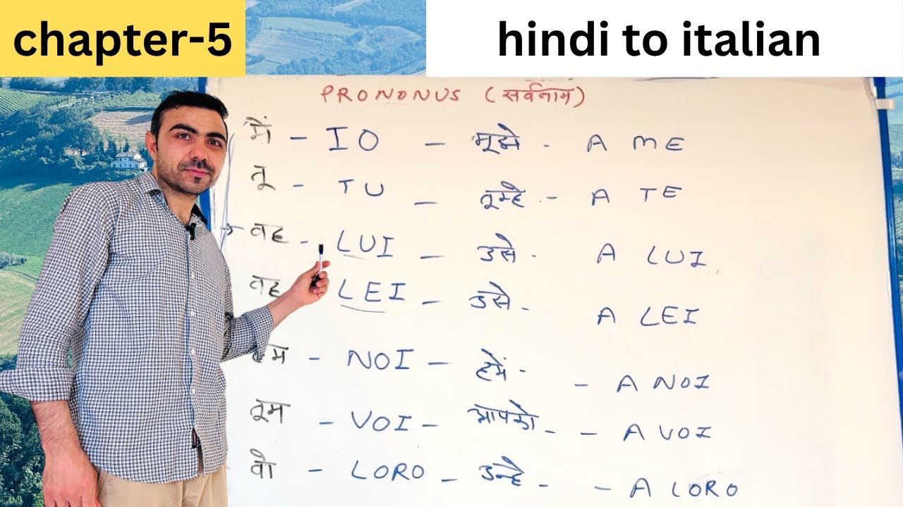 HOW TO LEARN PRONOUNS IN ITALIAN LANGUAGE सर्वनाम / स्वर / शब्दों का ...