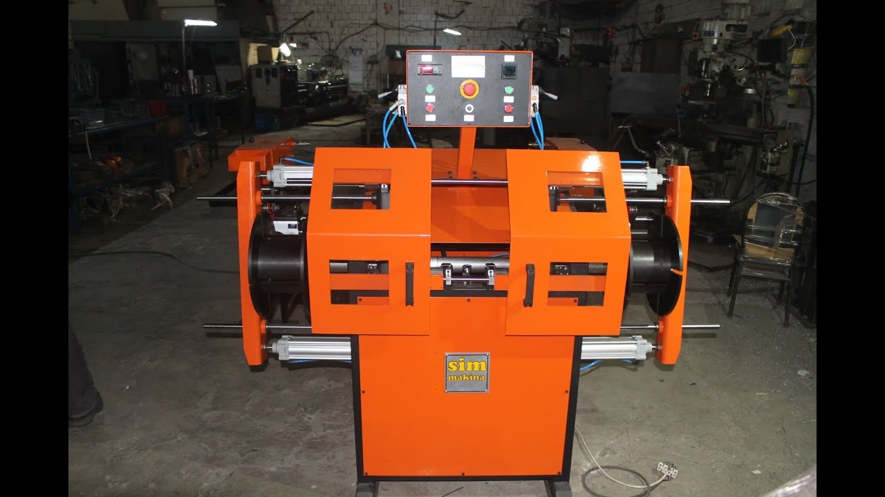 annealed wire coil winder machine (double head) yağlı balya teli sarma ...