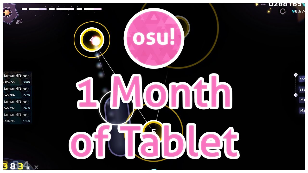 osu! - Learning Tablet (new top plays) - YouTube