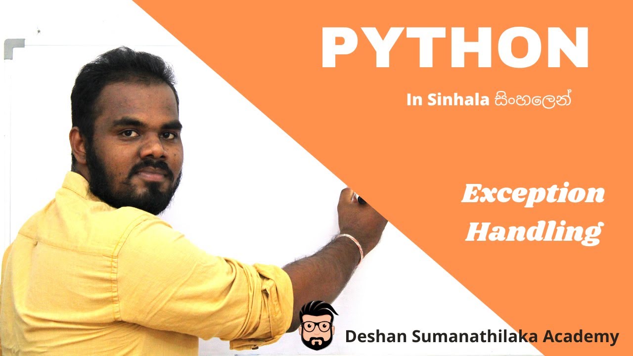 Exception Handling - python in Sinhala || AL ICT SE CS IT - UG - YouTube