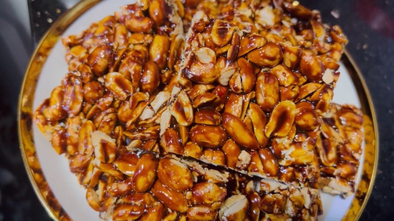 How to make peanut candy at home | 3 ingredients homemade peanut candy ...