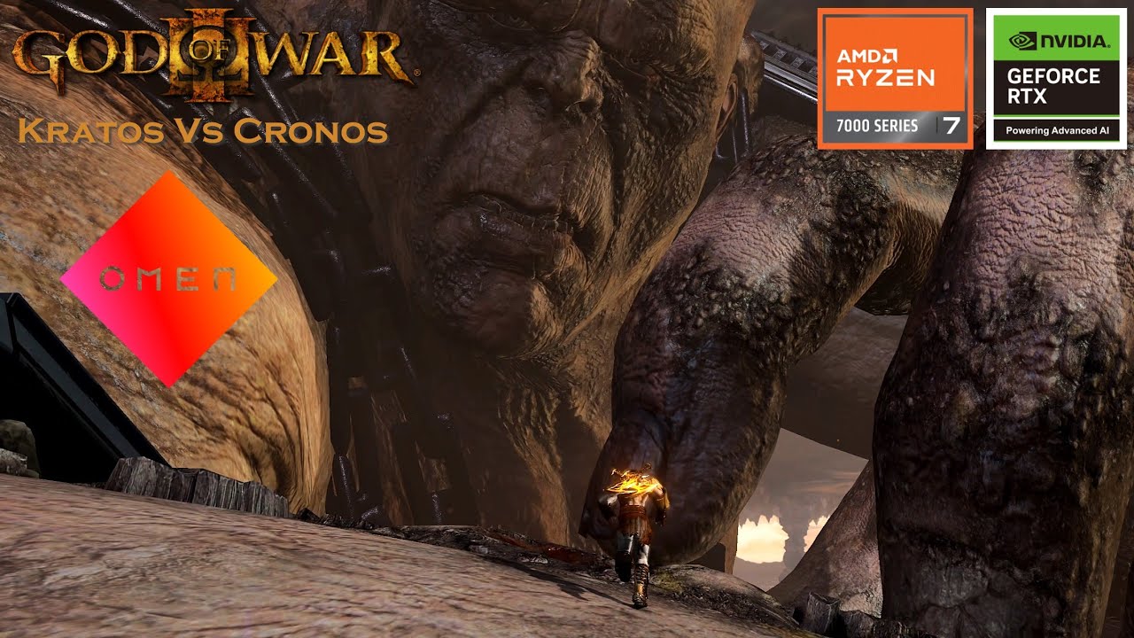 GOD OF WAR III - Kratos vs Cronos Boss battle (RPCS3) 4K60fps - YouTube