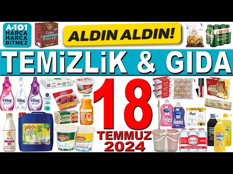 A101 TEMİZLİK VE GIDA BU HAFTA | A101 İNDİRİMLERİ | A101 18 TEMMUZ 2024 BAKKALİYE KATALOĞU | A101