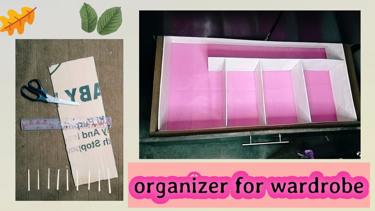 Most useful organizer for wardrobe/drawer || make organizer with ...