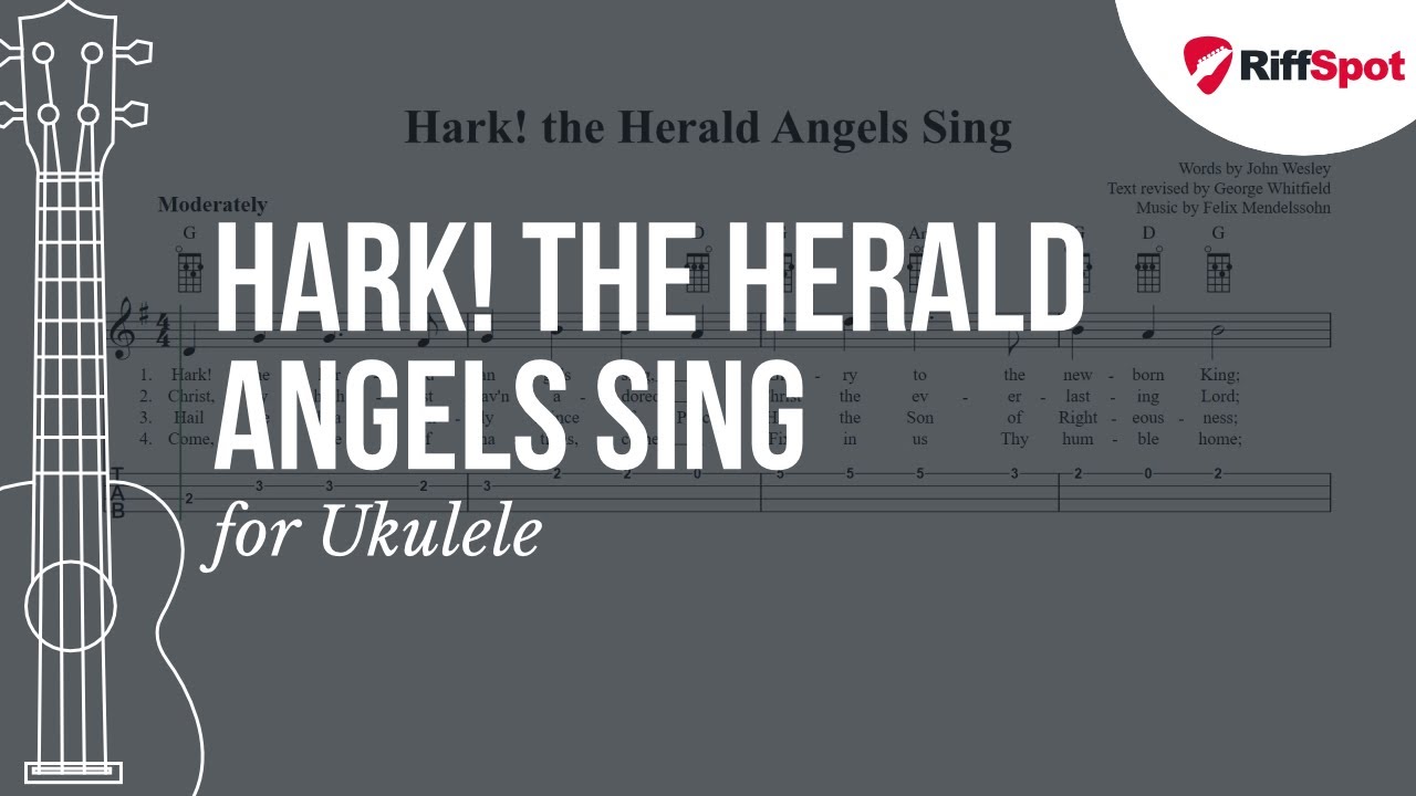 Hark! the Herald Angels Sing Ukulele Tab - YouTube