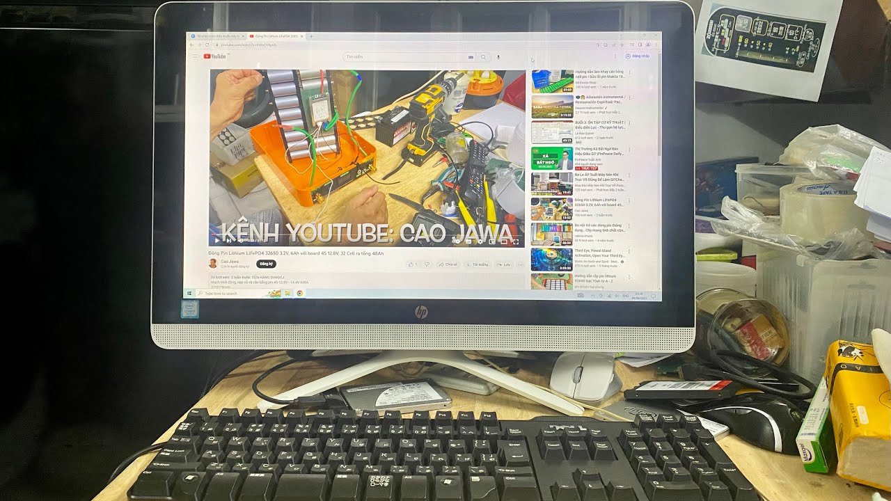 Desknote HP all in one thế hệ 7, 22 inch cảm ứng HD 1080 - YouTube