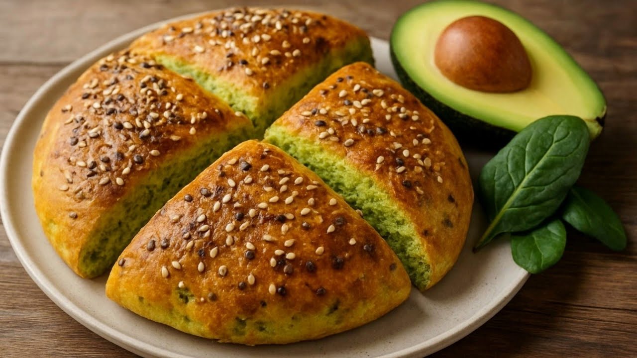 Healthy Avocado Bread in 5 minutes! Tastier than pizza! No flour! - YouTube