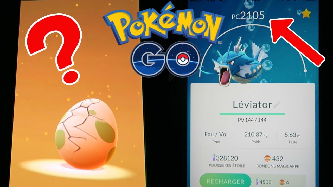 2 INCROYABLE LEVIATOR POKEMON GO RARE !! - POKEMON GO FR #52 - YouTube