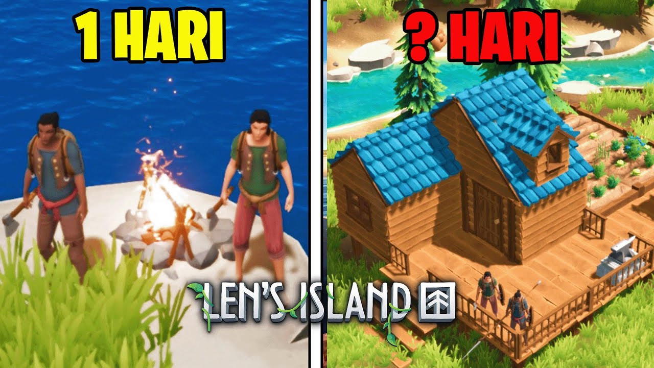 Aku dan Tomi Bertahan Hidup Di PULAU MISTERIUS LENS ISLAND Part 1 - YouTube