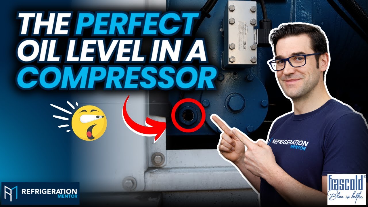 The Perfect Oil Level in a Compressor - YouTube