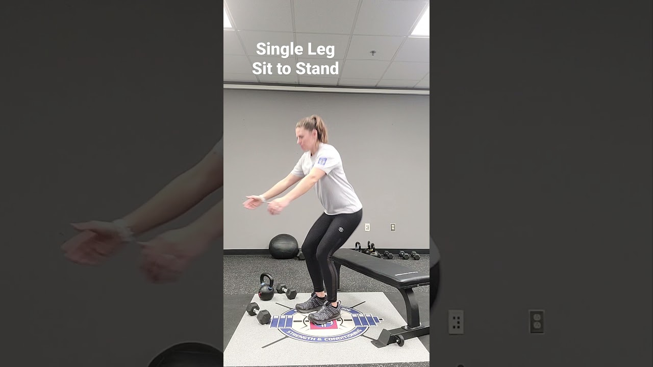 Single Leg Sit to Stand - YouTube