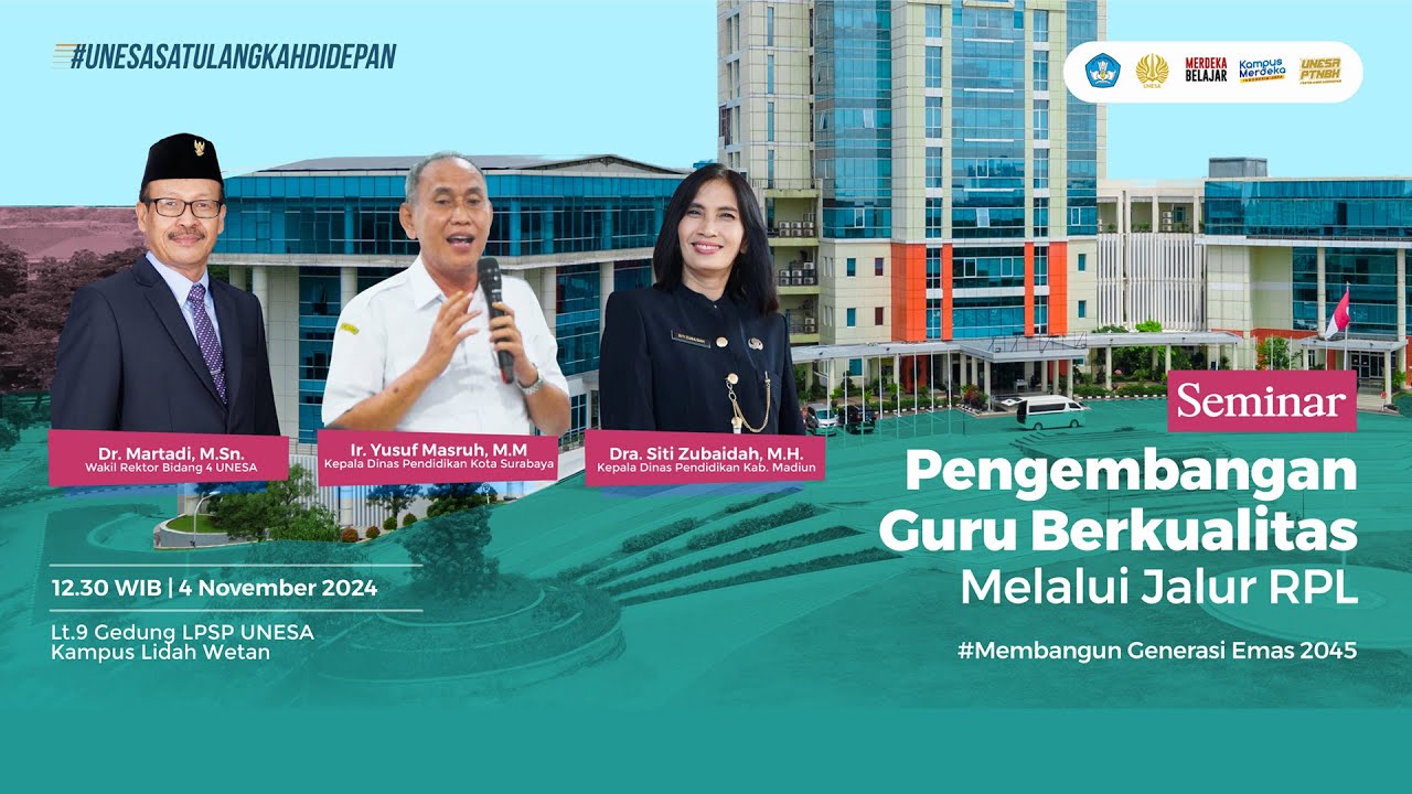 Seminar Pengembangan Guru Berkualitas melalui Jalur RPL - YouTube