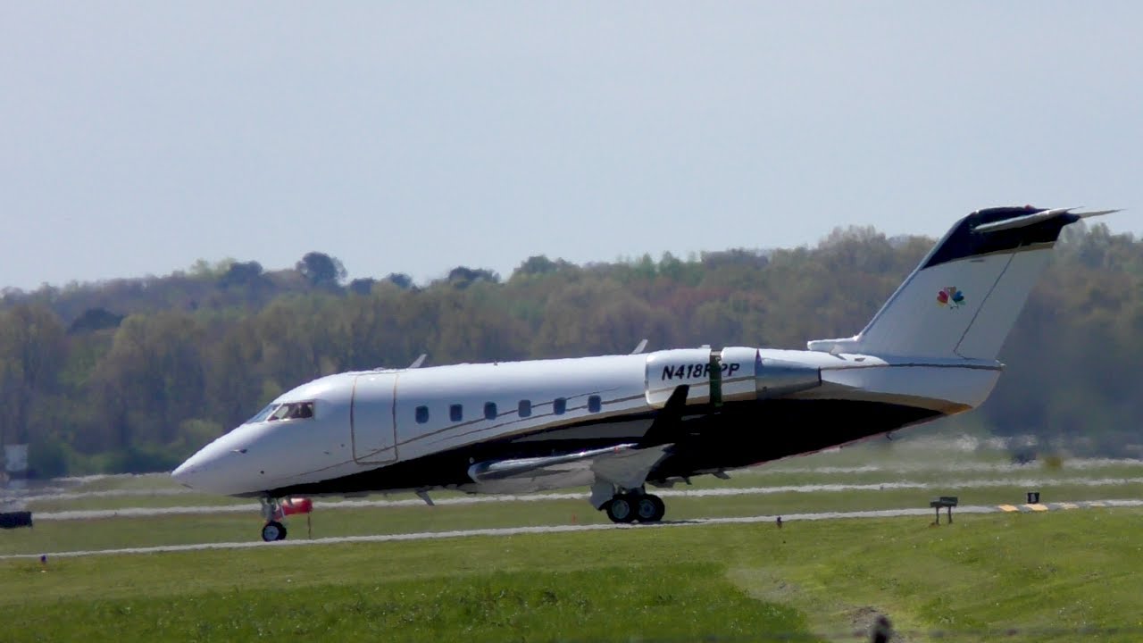 NBC Sports Private Jet Landing - YouTube