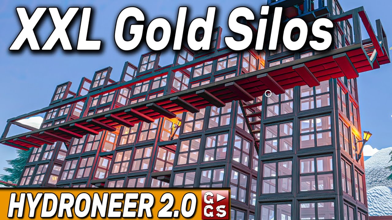 XXL GOLDSPEICHER 💰 HYDRONEER 2.0 Gold BERGBAU Fabrik [s1e49] - YouTube