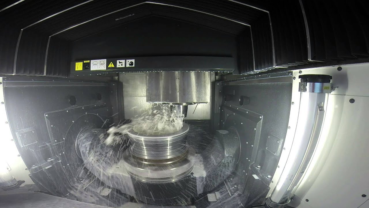 MCU 700VT - 5X - 5 axis vertical machining center - YouTube