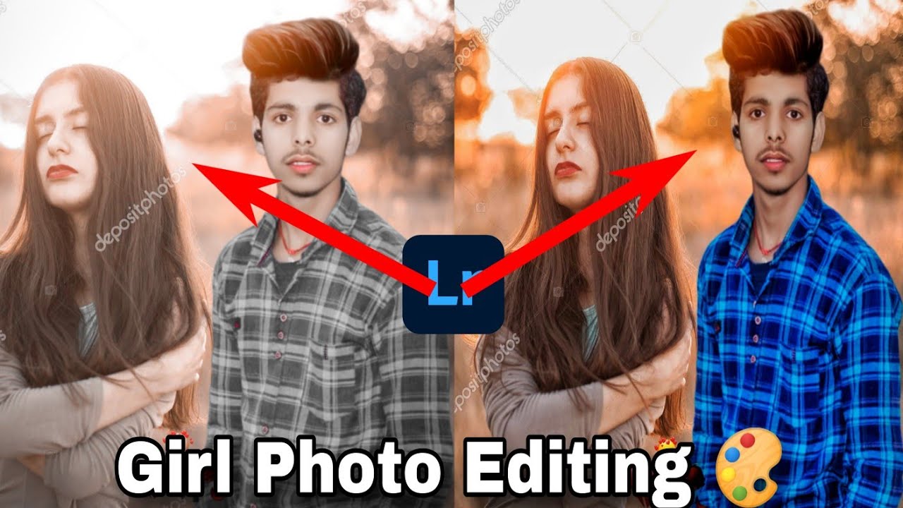 Girl Photo Editing 🎨 || Lightroom colour greding || Girl video @tabahi ...