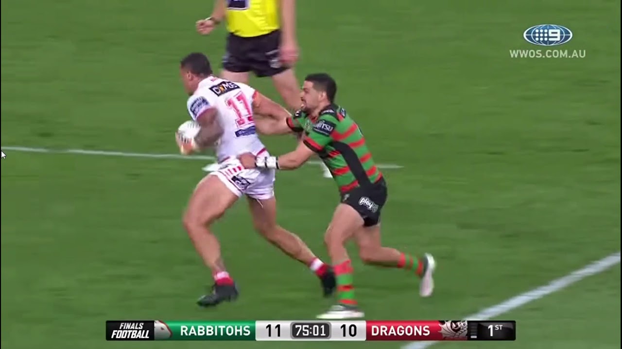 Adam Reynolds Kicks 3 Field Goals To Win The Game For The Rabbitohs ...