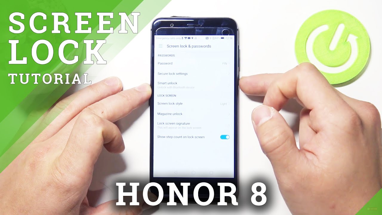All Lock Screen Methods in Honor 8 - YouTube