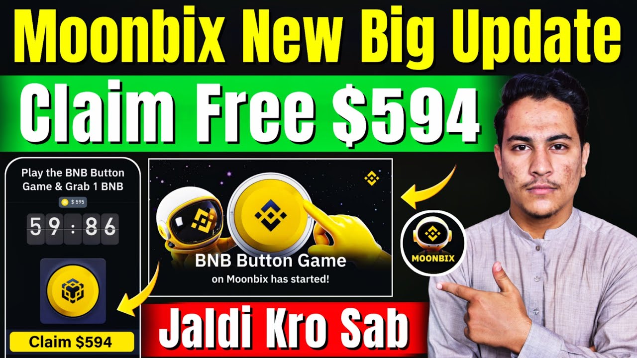 Moonbix New Update Today | Claim $594 in BNB Button Game | Moonbox New ...