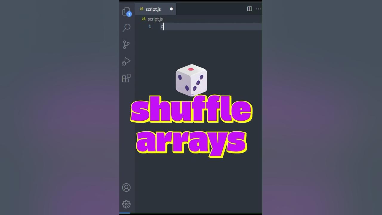 Array Shuffle in JS 🎲 #coding #programming #javascript #webdev - YouTube