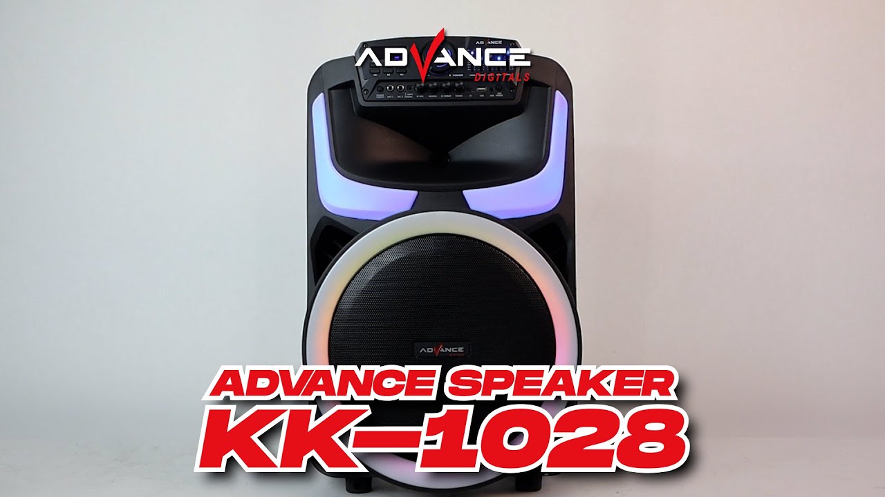 Advance Professional Battery Speaker System KK-1028 - YouTube