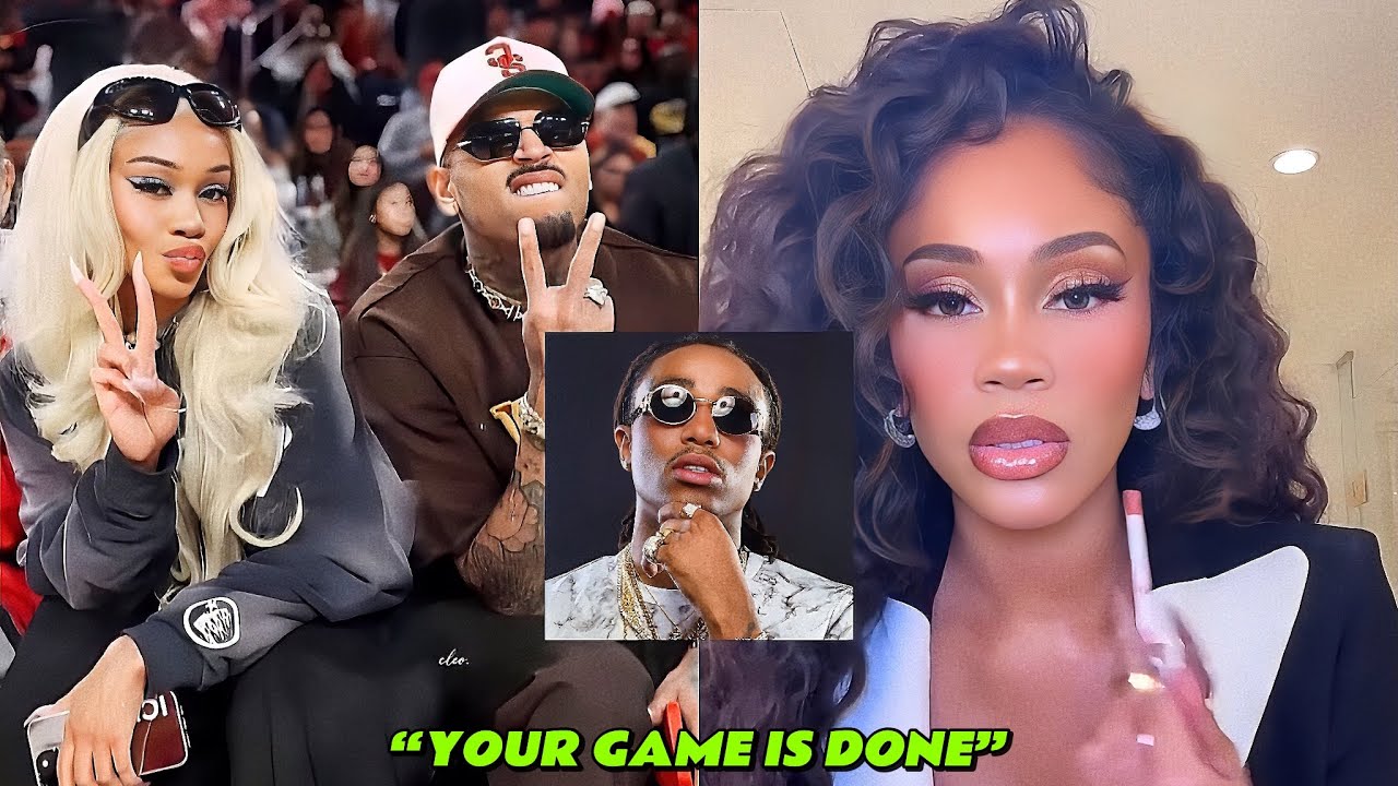 Saweetie BREAKSDOWN After Chris Brown leaks videos & ends Quavo’s ...