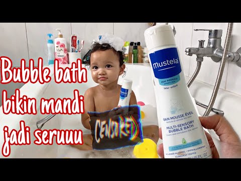 REVIEW MUSTELA BUBBLE BATH | Mandi busa pakai Mustela Bubble bath