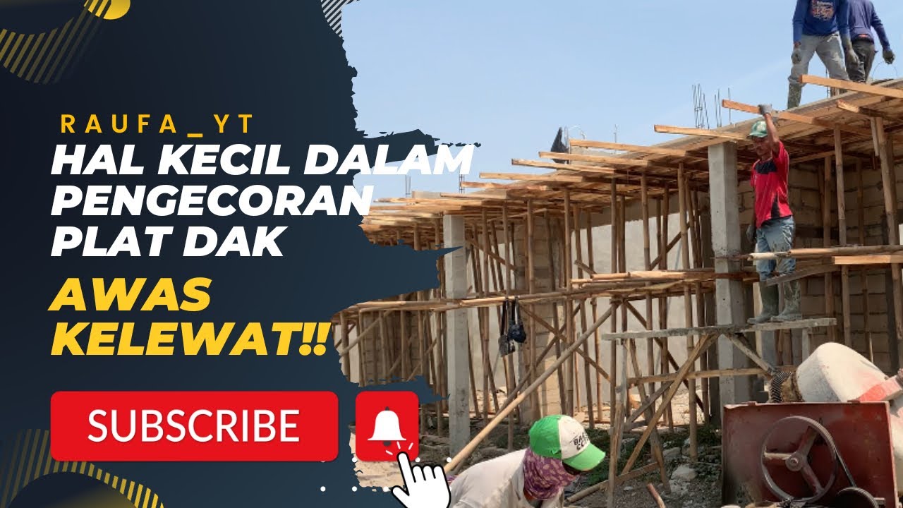 Pengecoran plat beton fasade dengan metode site mix. #beton #coran # ...