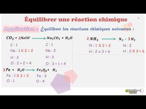 Équilibre d'une réaction chimique- types de réactions chimiques (Chim EB8) - YouTube
