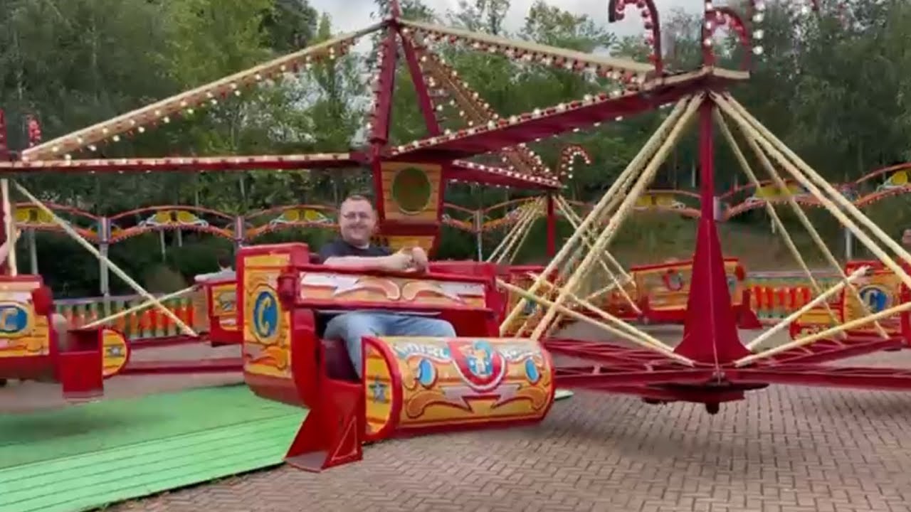 George rides on Whirl-A Round ride at Dreamland Margate - YouTube