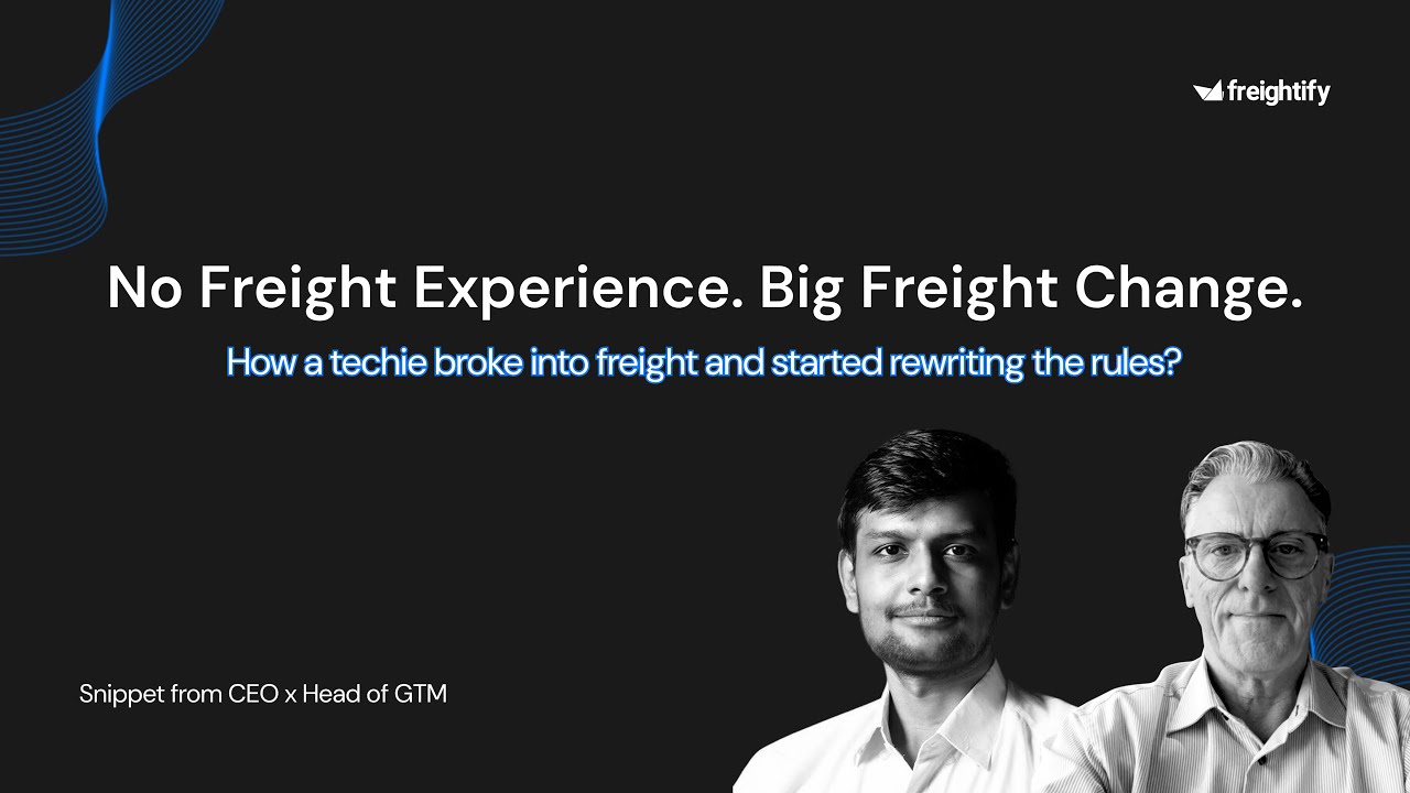 From the Founder's Desk: Inside Freightify - Episode #1 - YouTube