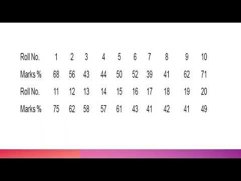Classification and Tabulation of data with examples - YouTube